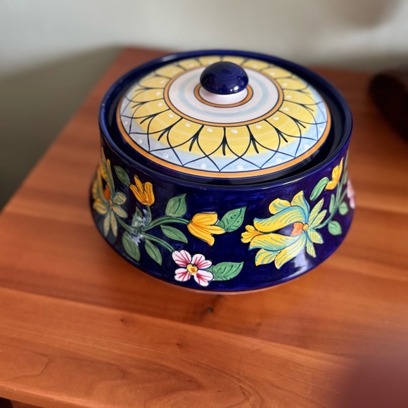 Sambuco | Accents | Italian Samboco Art Pottery Colorful Floral Ceramic ...